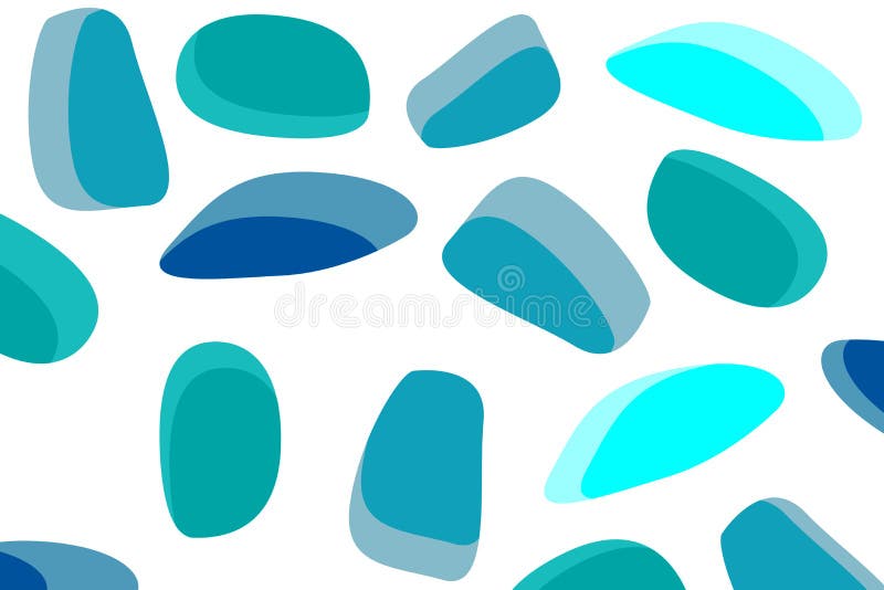 Blue Tone Stone Seamless Patterns Stock Illustration - Illustration of ...