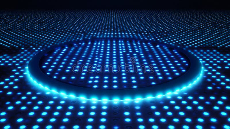 Blue-toned Circular Rings that Expand Produce a Dynamic Visual Effect ...