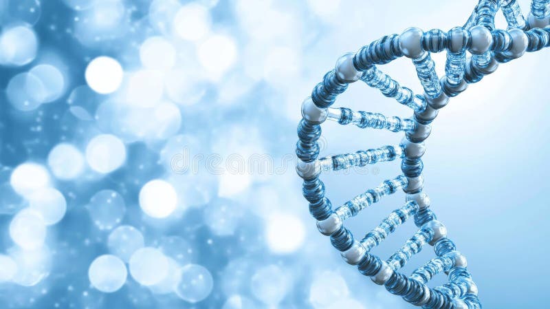 Blue Tones As Representations of DNA Structure Stock Image - Image of ...