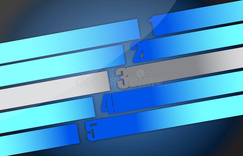 Blue Tones Graph with Numbers Stock Illustration - Illustration of ...