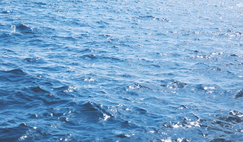 Blue Tones Water Waves Surface Stock Photo - Image of texture, clean ...