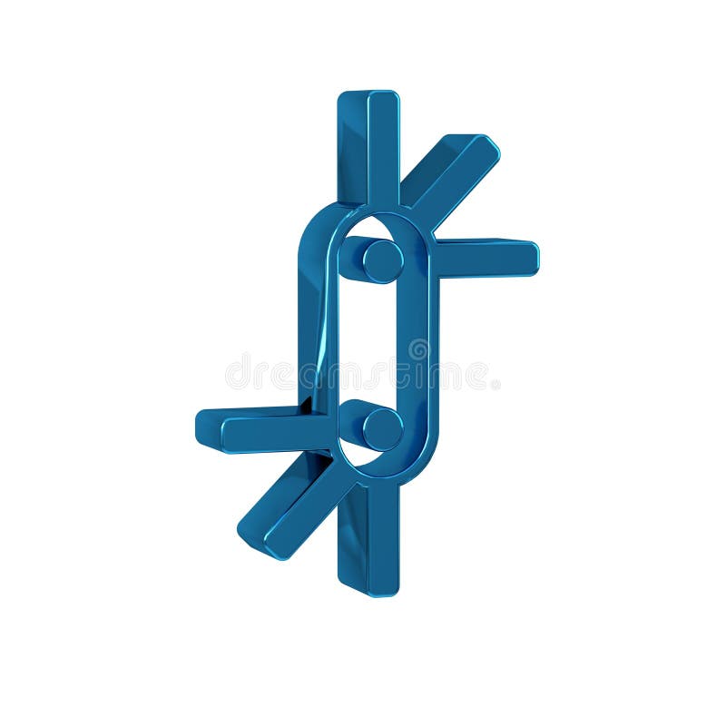Blue Tool Allen Keys Icon Isolated on Transparent Background. Stock ...