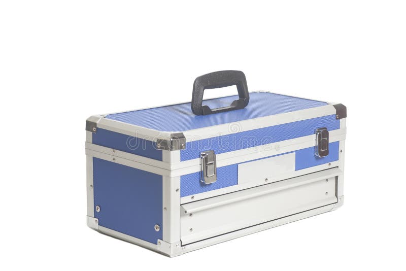 Blue Tool Box stock photo. Image of clip, isolated, handle - 99813636