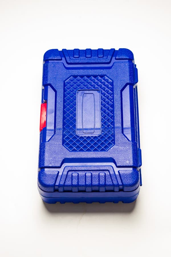 Blue Tool Case Made of Plastic Stock Photo - Image of hexagon, white ...