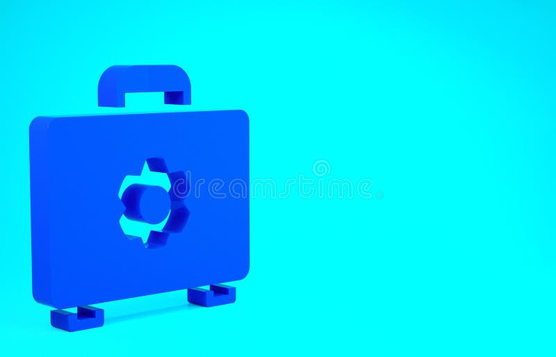 Blue toolbox stock illustration. Illustration of isolated - 11934648