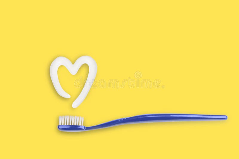 Blue Toothbrush and Toothpaste Stock Photo - Image of habit, lifestyle ...