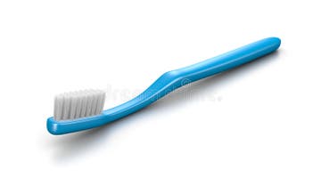 Blue Toothbrush on White stock illustration. Illustration of brush ...