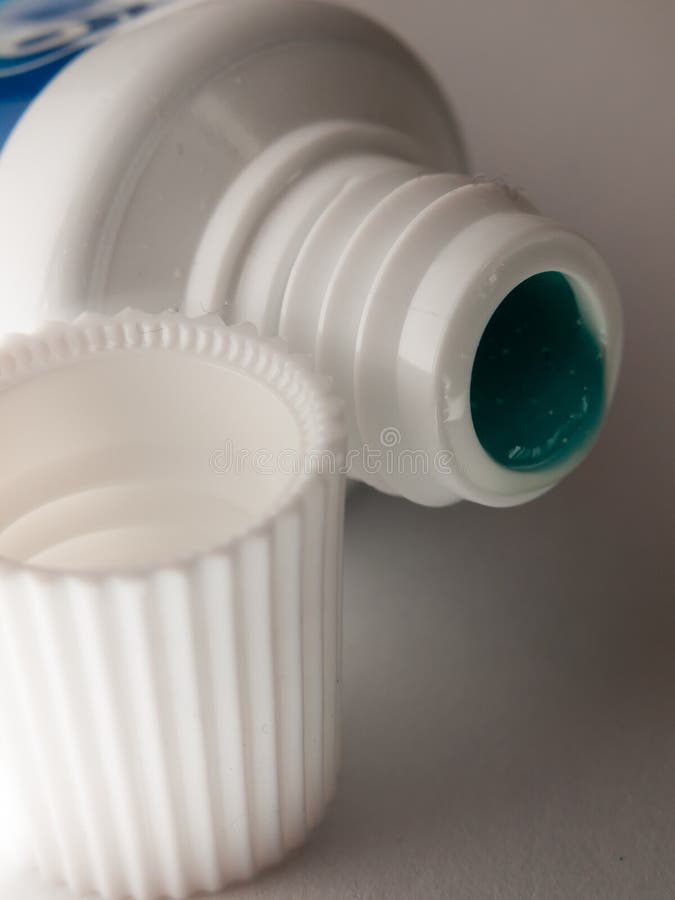 Blue Toothpaste Tube without Lid for Clean Teeth Stock Image - Image of ...