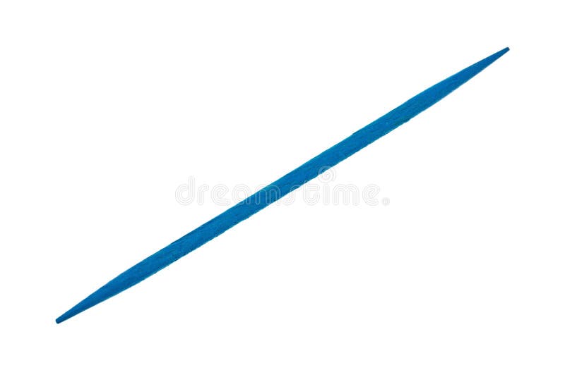 Blue Toothpick on a White Background Stock Photo - Image of pick ...