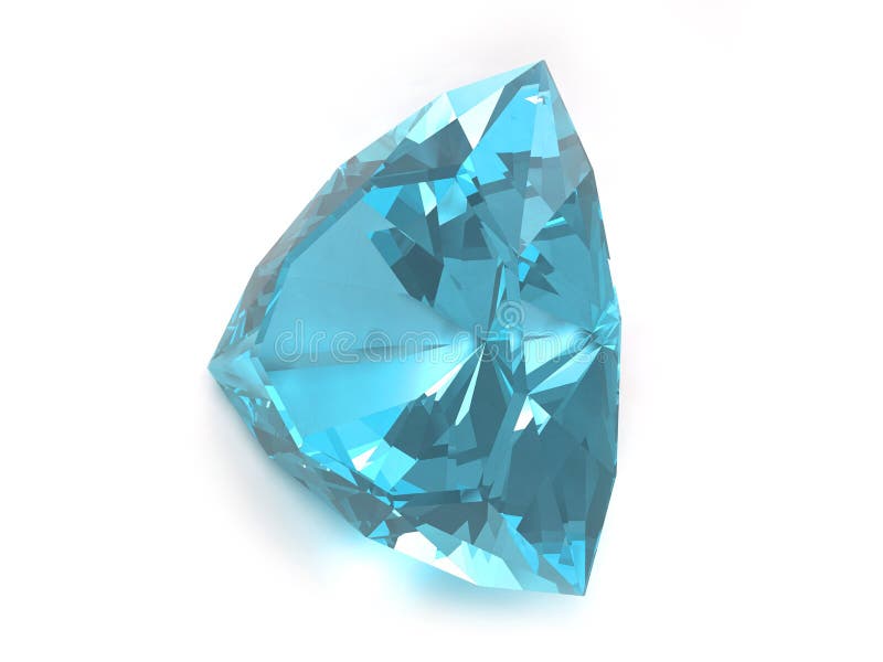 Blue topaz gemstone stock photo. Image of precious, opal - 8695660