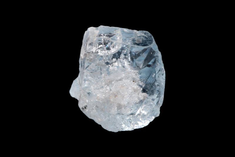 Blue Topaz stock image. Image of background, black, specimen - 175135571
