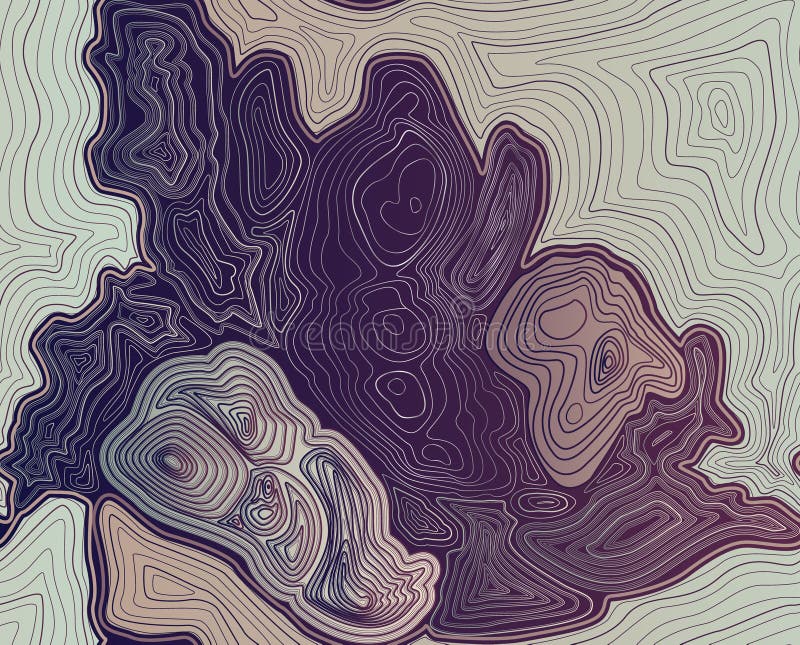 Blue Topographic Map stock vector. Illustration of graphic - 215086294