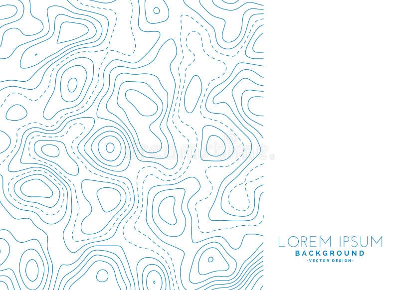Blue Topographic Map Illustration Design Stock Vector - Illustration of ...
