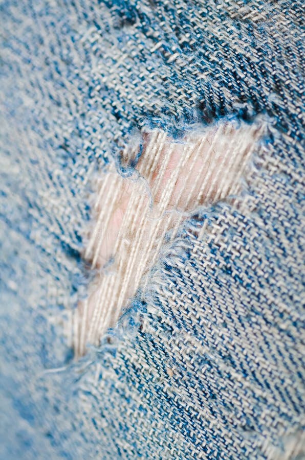 Blue Torn Denim Jeans Texture Stock Photo - Image of textile, jeans ...