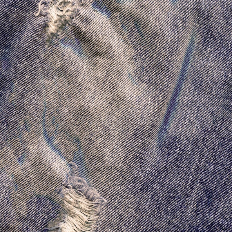 Blue Denim Jean Texture Background. Jeans Torn Fabric Texture Stock ...