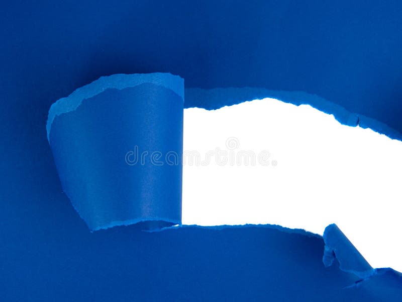 Torn Sheet of Paper into Pieces on a White Background Stock Image ...