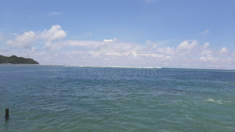 Blue tosca sea stock photo. Image of boat, cloud, vacation - 202652476