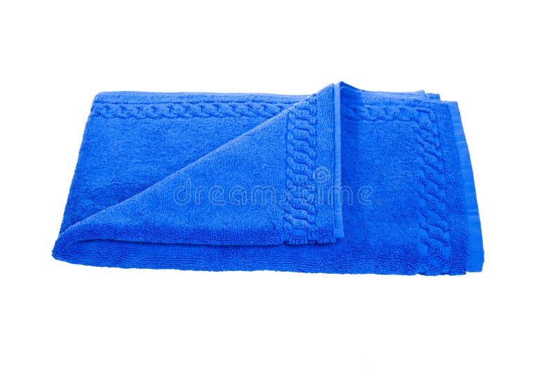 Blue towel editorial photography. Image of isolated, fiber - 18693927