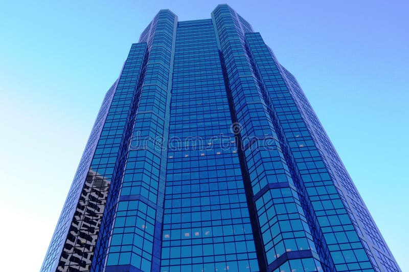 Blue Tower stock photo. Image of commercial, style, architectural - 2100720