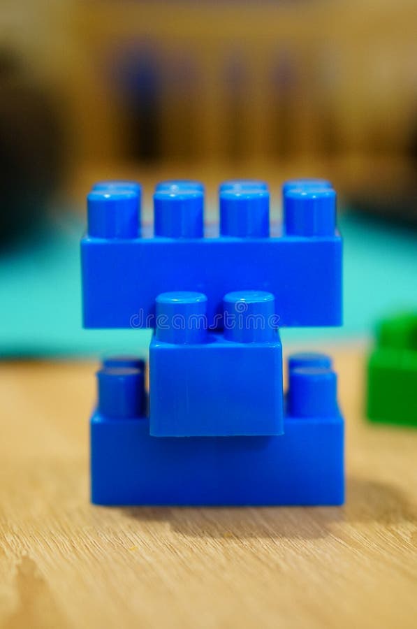 Blue toy blocks stock photo. Image of blocks, plastic - 50664484