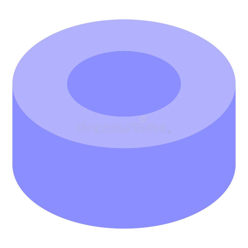 Blue Cylinder Basic Simple 3d Shapes Isolated On White Background ...