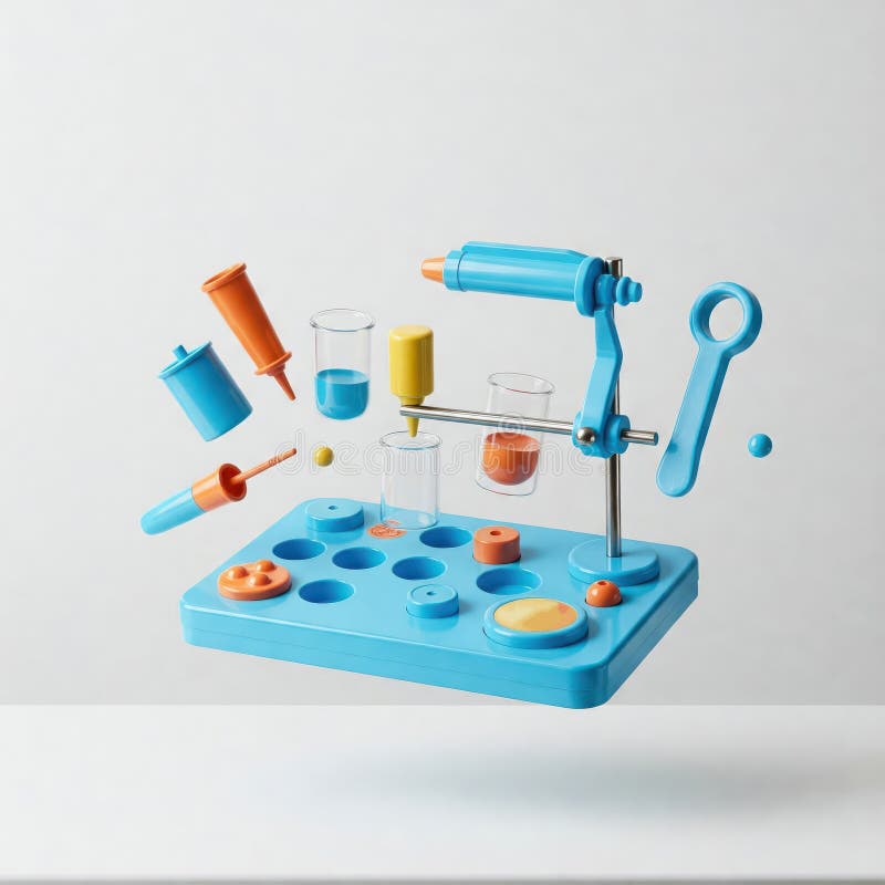 Lab kit stock vector. Illustration of thermometer, drawings - 77211330