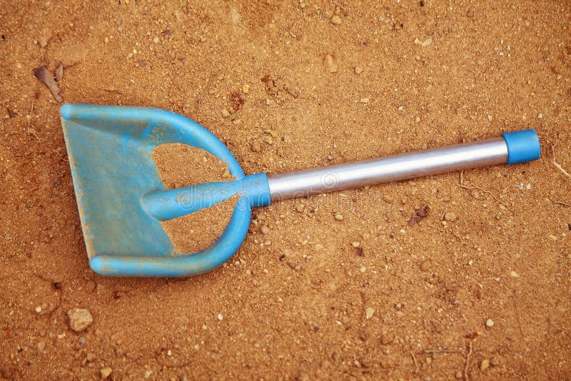 Blue toy spade stock photo. Image of learning, playground - 40243794