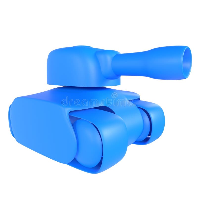 Blue Toy Tank Isolated on White Background Stock Photo - Image of games ...