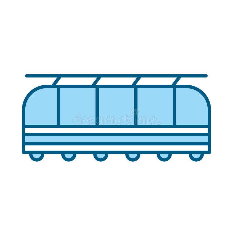 Blue Cartoon Train stock illustration. Illustration of clip - 6419924