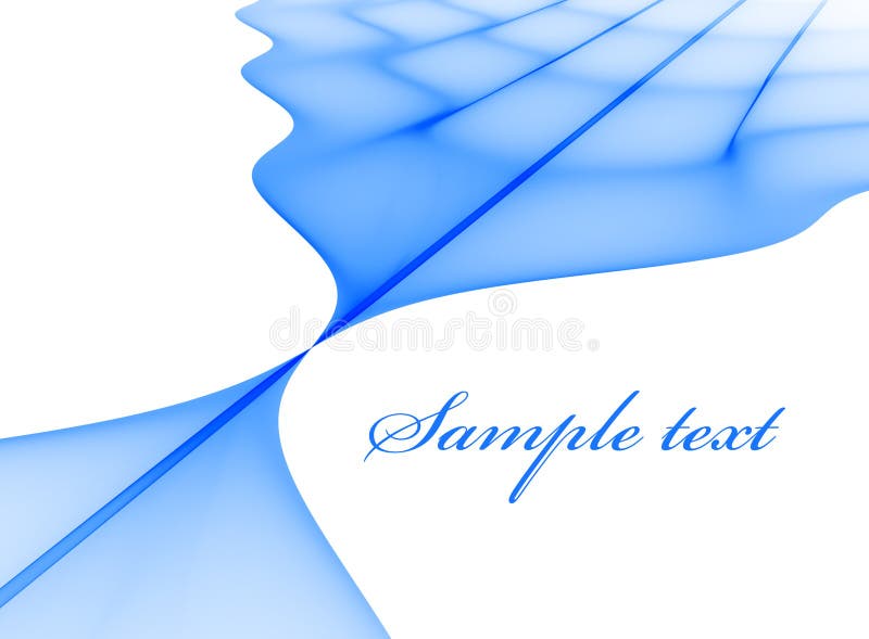 Blue Translucent Shape with Purple Curl Stock Illustration ...