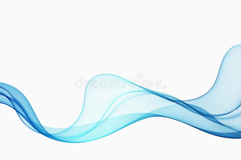 Blue Translucent Smoke Wave Flow,abstract Blue Wave Background Stock ...