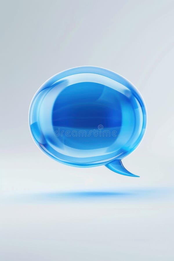 Blue Translucent Speech Bubble Stock Photos - Free & Royalty-Free Stock ...