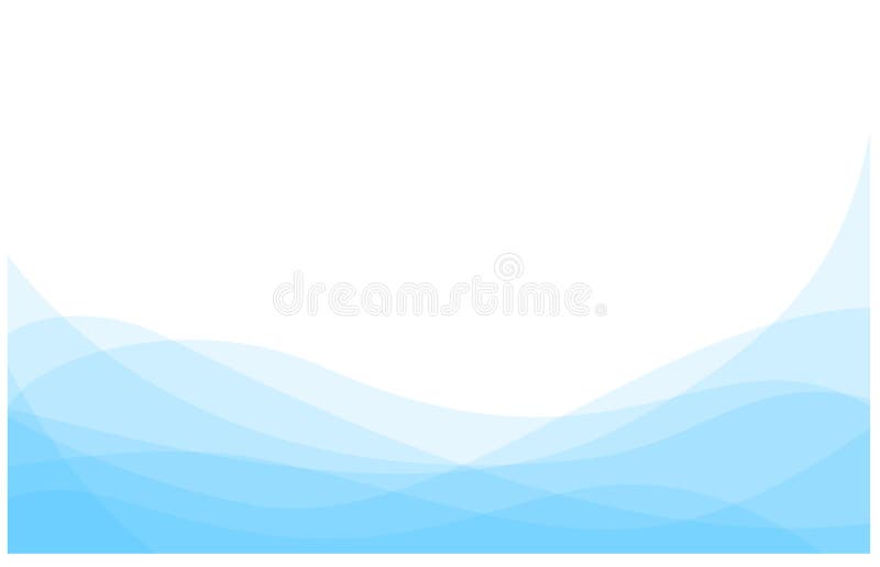Blue Translucent Wave for Header Stock Vector - Illustration of vector ...