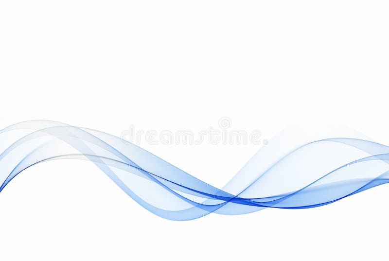 Blue Transparent Abstract Wave Flow. Wave Background Stock Vector ...