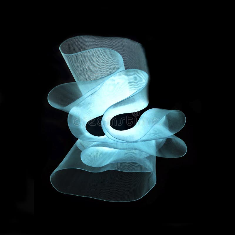 Blue Veil on a Black Background Stock Photo - Image of canvas, folded ...