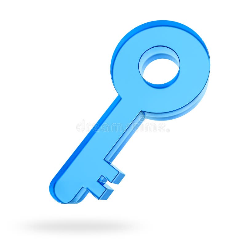 Blue transparent key icon stock illustration. Illustration of network ...
