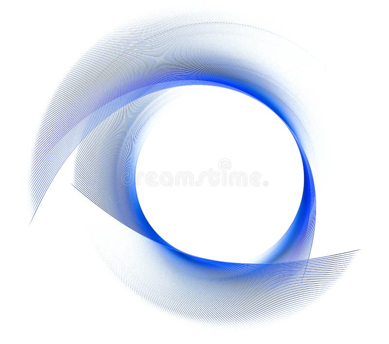 Blue Transparent Planes are Curved in a Circle To Create a Frame on a ...
