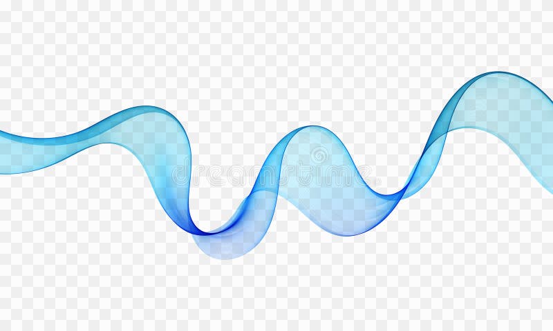 Blue Transparent Smoky Wave Flow,abstract Wave Background,design ...