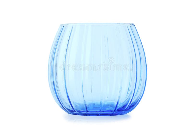 Blue transparent vase stock photo. Image of closeup, isolated - 8254092