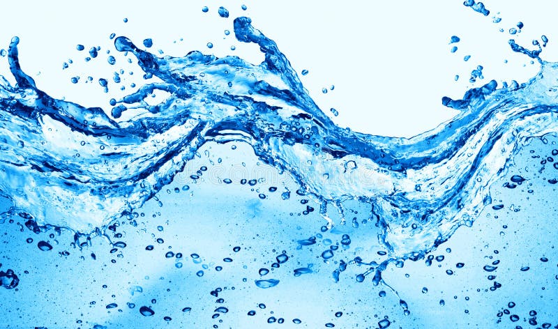 Blue Transparent Water Splash Realistic Beautiful Blue Clean Water on ...