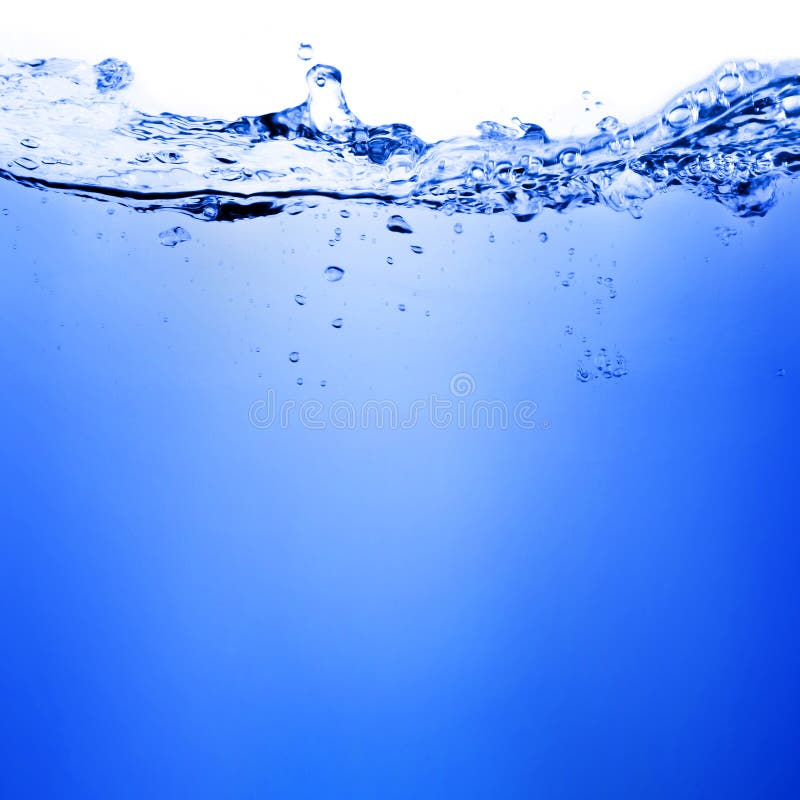 Blue Transparent Water Splash Realistic Beautiful Blue Clean Water on ...