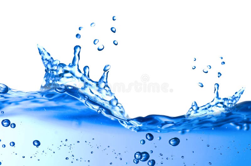 Blue Transparent Water Splash Realistic Beautiful Blue Clean Water On ...