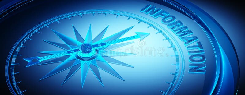 Blue Transparent Xray Compass Information Stock Illustration ...