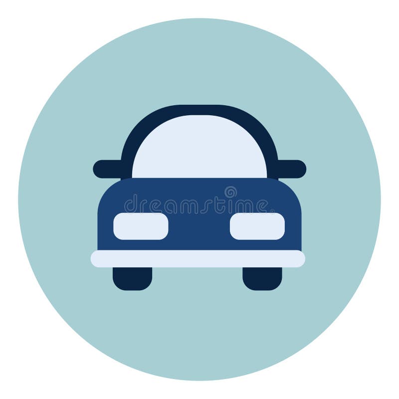 Blue Transportation Car, Icon Stock Vector - Illustration of blue ...