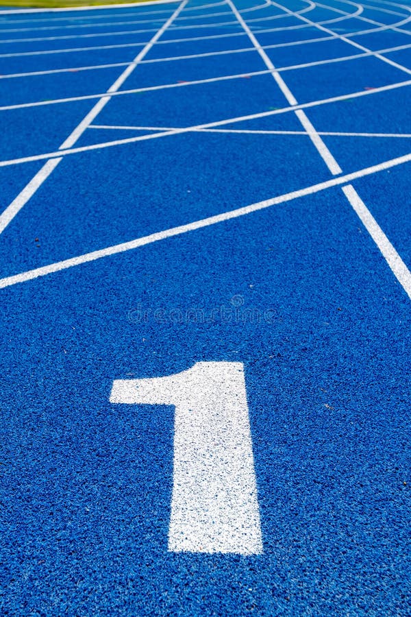 Blue Treadmill for Running in the Stadium Stock Photo - Image of start ... Blue Treadmill for Running in the Stadium Stock Photo - Image of start ...
