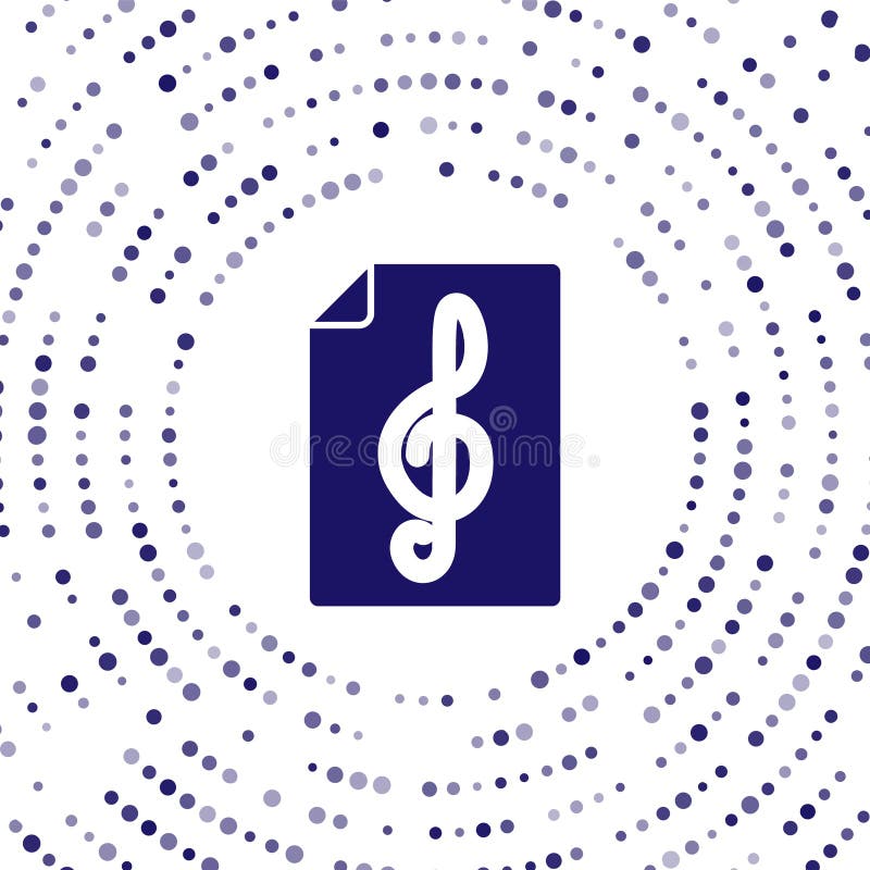 Blue treble clef symbol stock vector. Illustration of music - 23724900