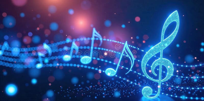 Blue Music Note Border Music Background 1 | Free Stock Photos