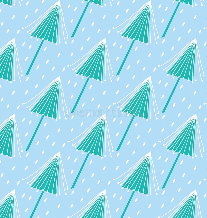 Blue tree pattern stock vector. Illustration of flowers - 104267140