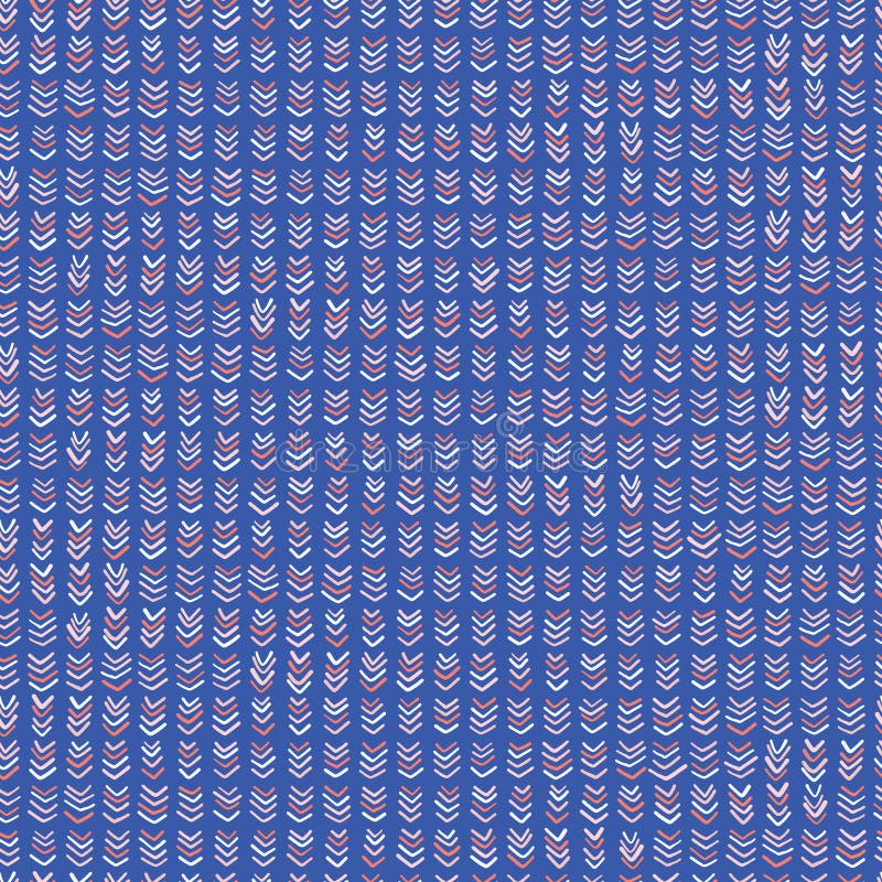 Blue Trendy Sketchy Line Marks Seamless Vector Pattern Stock Vector ...