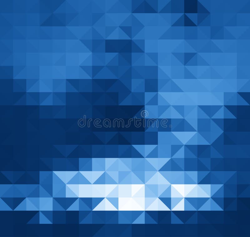 Blue Triangle Abstract Background Stock Vector - Illustration of mosaic ...